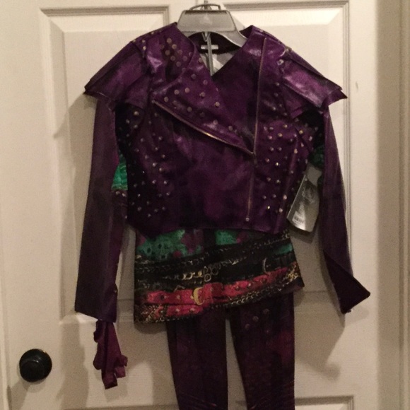 Disney | Costumes | Descendants Mal Costume Halloween Size 112 Or 13 ...
